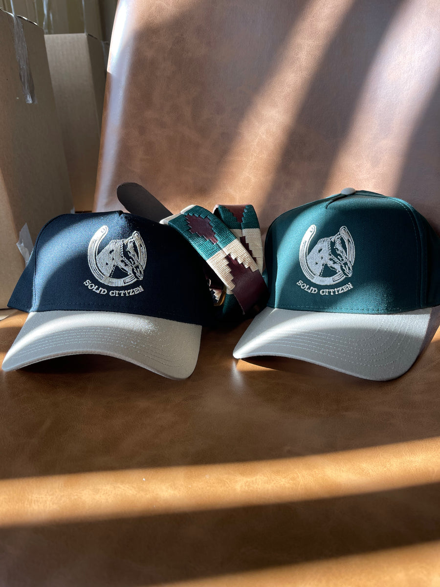 SC Mascot Hat Green & Tan – Solid Citizen Equestrian